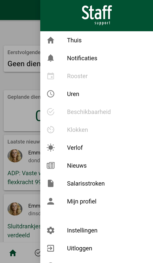 Workforce App - Staff Help