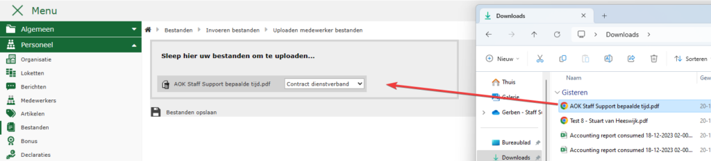Documenten uploaden - Staff Help
